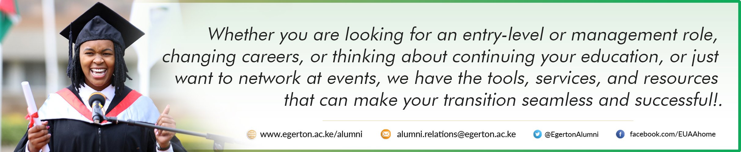 Subscribe to Egerton Alumni Association